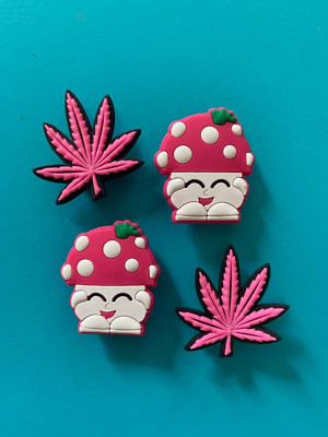 Marijuana Pot Leaf “Shoe Charms – Fits Crocs - Jibbitz-style Shoe ...