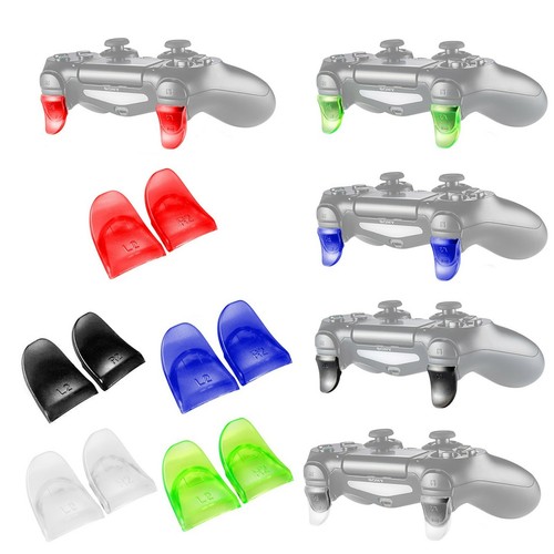 Trigger Extenders FOR PS4 Controllers L2 R2 Button Grips Dualshock V2 ...