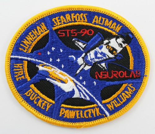 STS-90 NASA Shuttle Mission Flight Astronaut Crew Space Patch | eBay