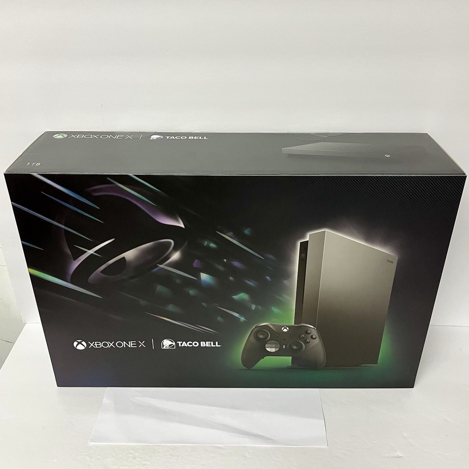 RARE Xbox One X Eclipse Taco Bell Edition W/ Controller & Stand Bundle ...