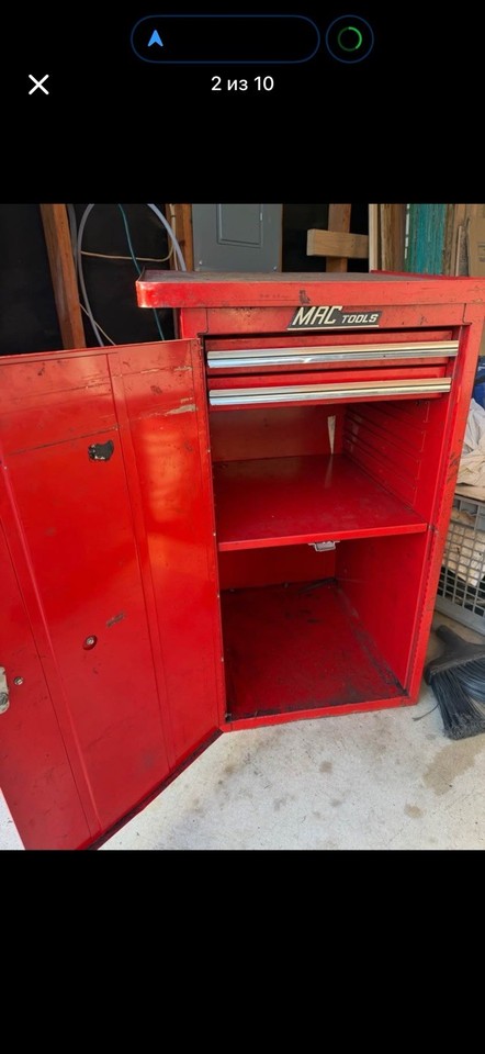 Vintage MAC Tools Red Metal Rolling Tool Cabinet with Drawers & Key | eBay