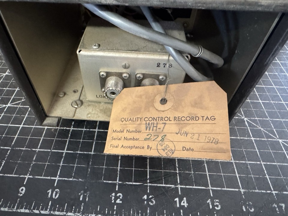 Drake WH-7 Power & SWR Meter – Matches TR-7 Line – 1kW Capacity – June ...