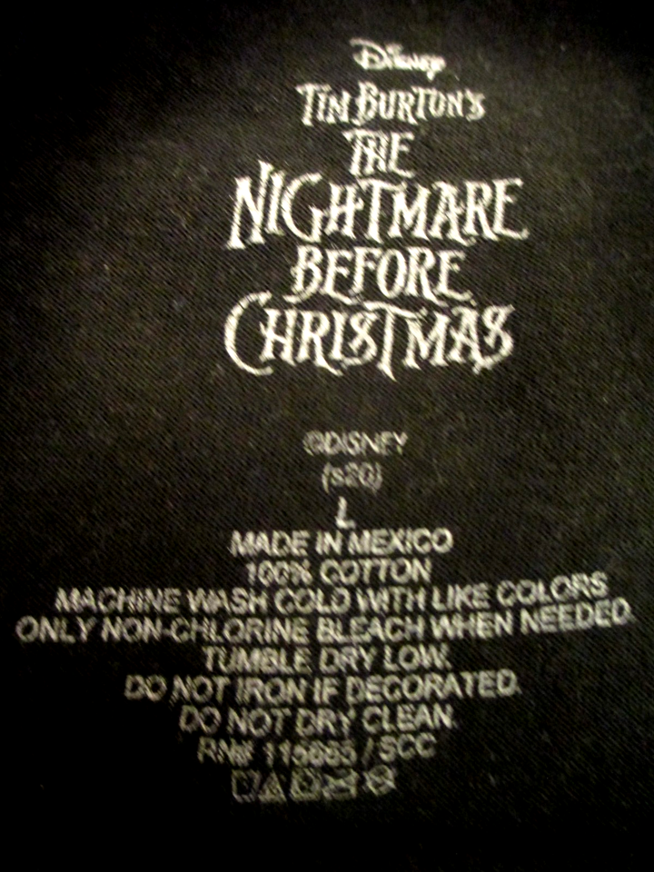 Disney The Nightmare Before Christmas Character Graphics T Shirt Men ...