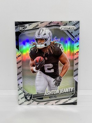 ASHTON JEANTY Rookie 2025 Panini Prizm Press Proof SSP Las Vegas ...