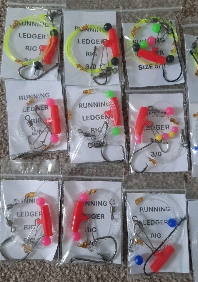 Sea Rigs Running Ledger with Various Size Hooks x18 packs | eBay UK