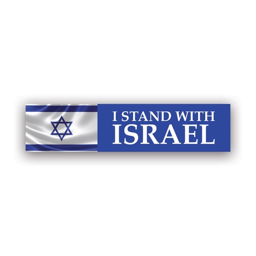 I Stand with Israel Sticker Decal - Weatherproof - israeli jewish ...