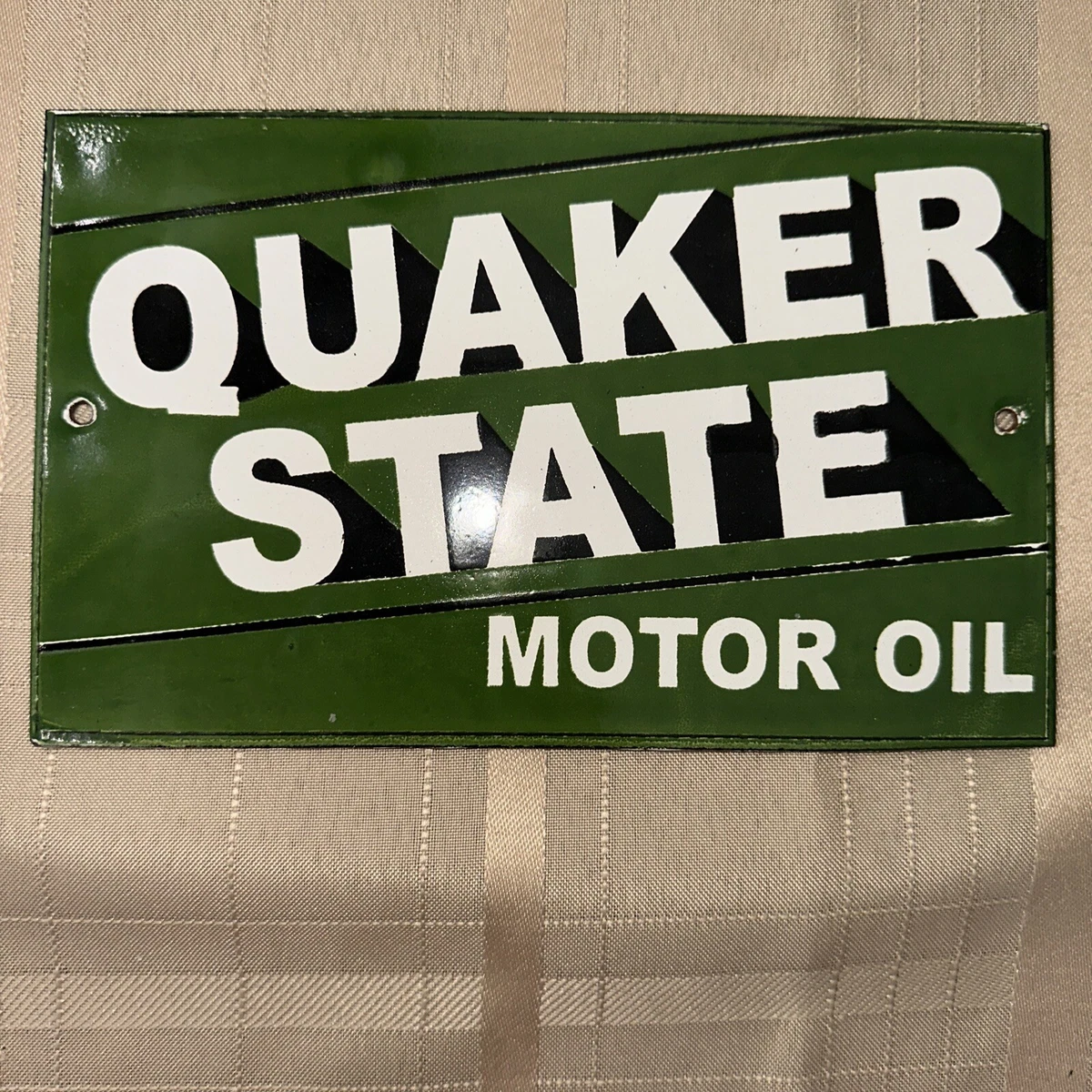 Quaker State Motor Oil Sign