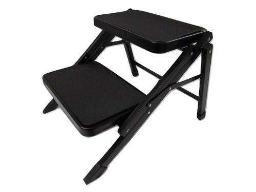 Caravan Double Folding Step Stool (Twin Non Slip Platform Foldable ...