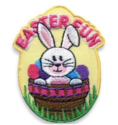 Girl Boy Cub EASTER Fun Bunny Egg hunt Patches Crest Badge SCOUTS GUIDE ...