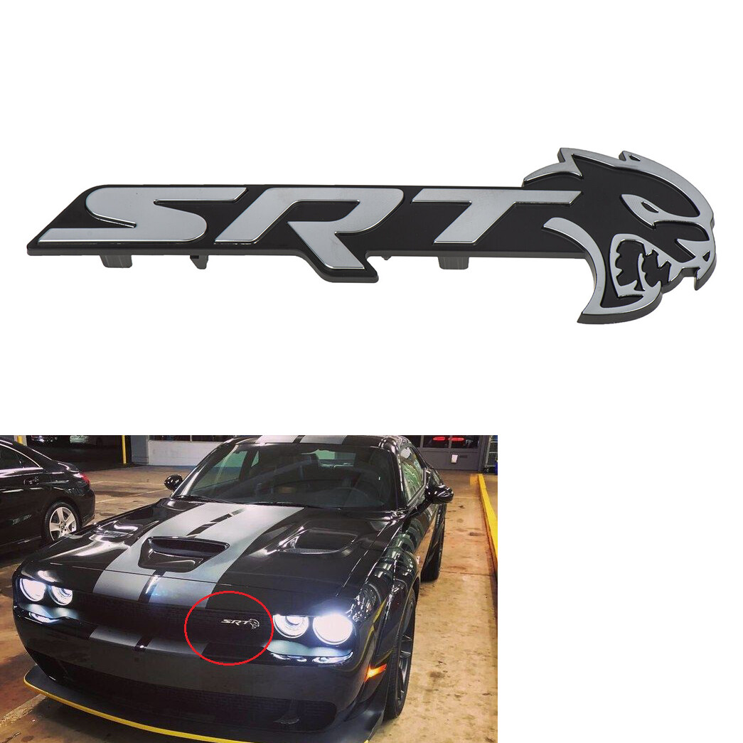 2015-19 Challenger Silver SRT HELLCAT Grille Emblem Badge for68320442AC ...