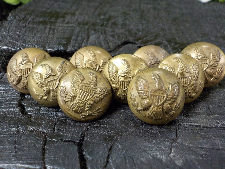 Old Rare Vintage Antique Civil War Relic Eagle Cuff Button with Free Button Case | eBay
