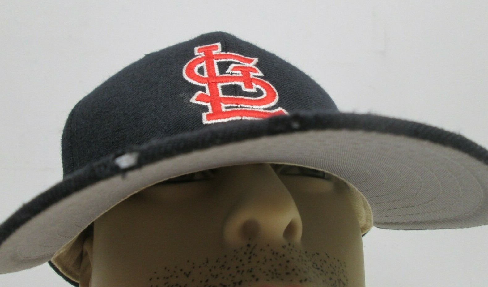Vtg STL St Louis Cardinals Baseball Fitted Hat Cap 6 3/4 5950 New Era ...