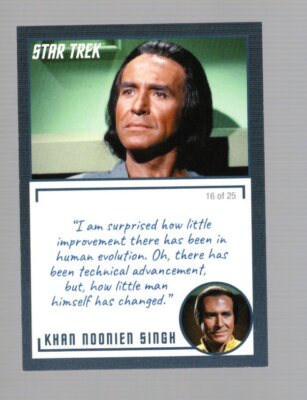 2020 STAR TREK TOS ARCHIVE & INSCRIPTION KHAN NOON SINGH #38 VARIATION ...