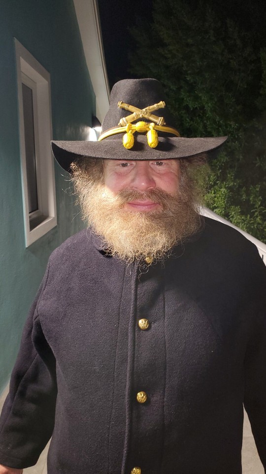 Civil War Reenactor felt Slouch hat Cross-cannon insignia Free Shipping ...