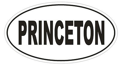 PRINCETON Oval Bumper Sticker or Helmet Sticker D1830 Euro Oval ...