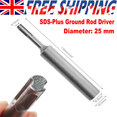 SDS-Plus Ground Rod Driver for 5/8'' & 3/4'' Ground Rods for SDS Plus ...