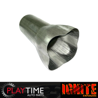 Exhaust Extractor Collector Cone 4 into 1, 2" In, 3.5" Out Aluminised ...