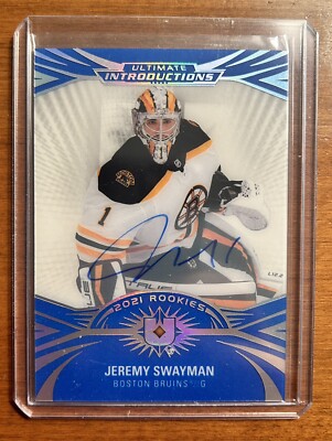 Ultimate Collection Ultimate Introductions Autographed Jeremy Swayman ...