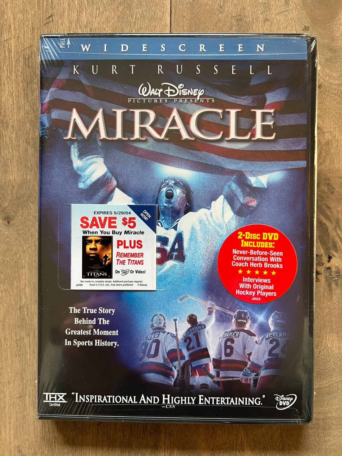 Disney Miracle Widescreen DVD 2 Disc 2004 - USA Hockey Kurt Russell ...