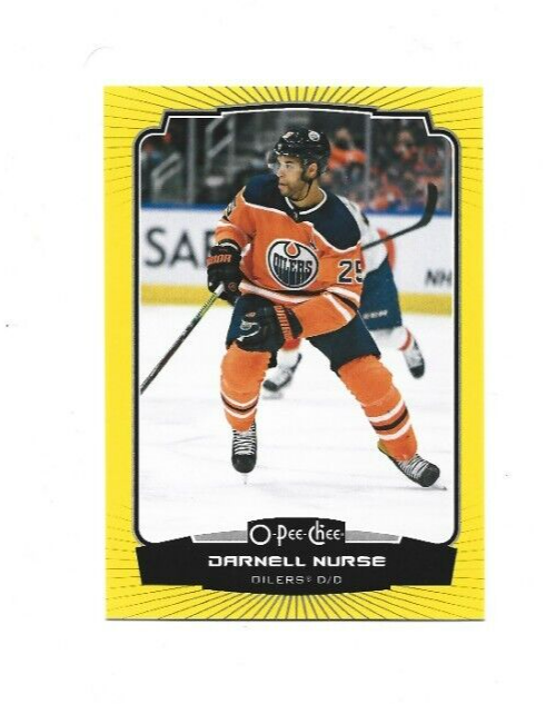 2022-23 OPC Yellow Border #63 Darnell Nurse (Edmonton Oilers) | eBay