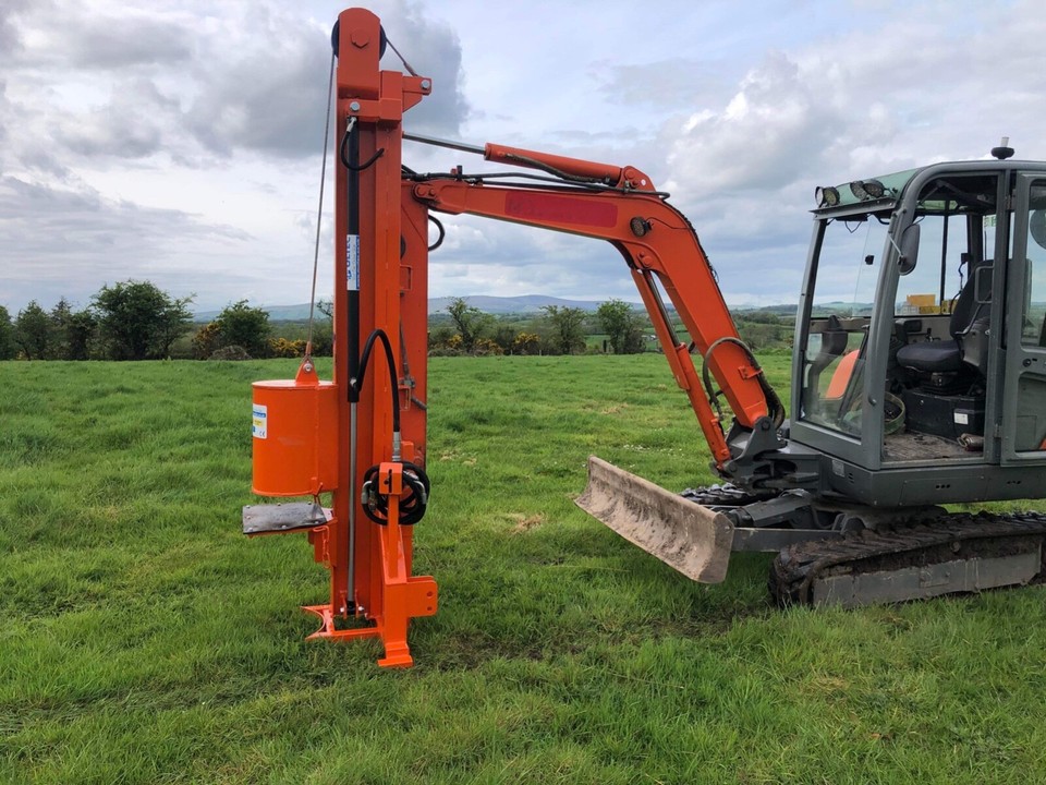 Multec Mini-Digger PD1 Post Driver (Excavator Post Knocker Banger ...