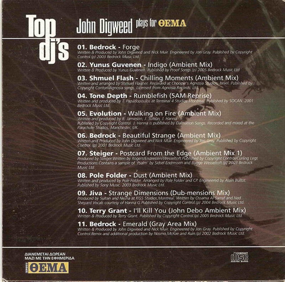 John Digweed TOP DJ (Christmas 2007) 11 tracks CD | eBay