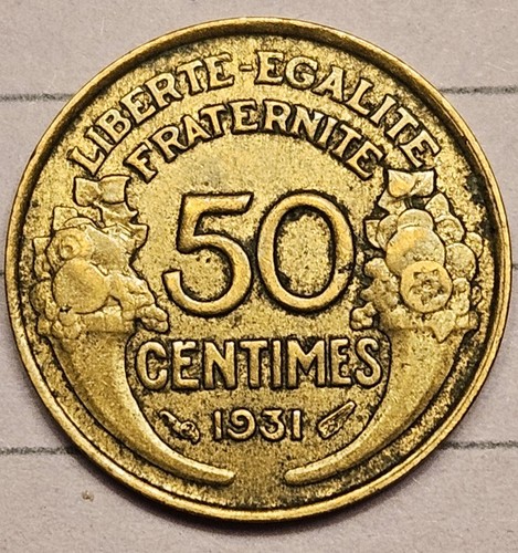 1931 FRANCE 50 CENTIMES - Excellent Coin - FREE SHIP | eBay