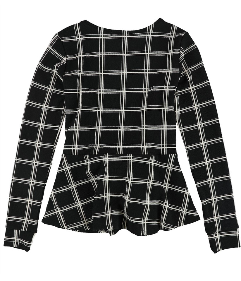 bar III Womens Textured Printed Pullover Blouse, Black, XX-Small | eBay