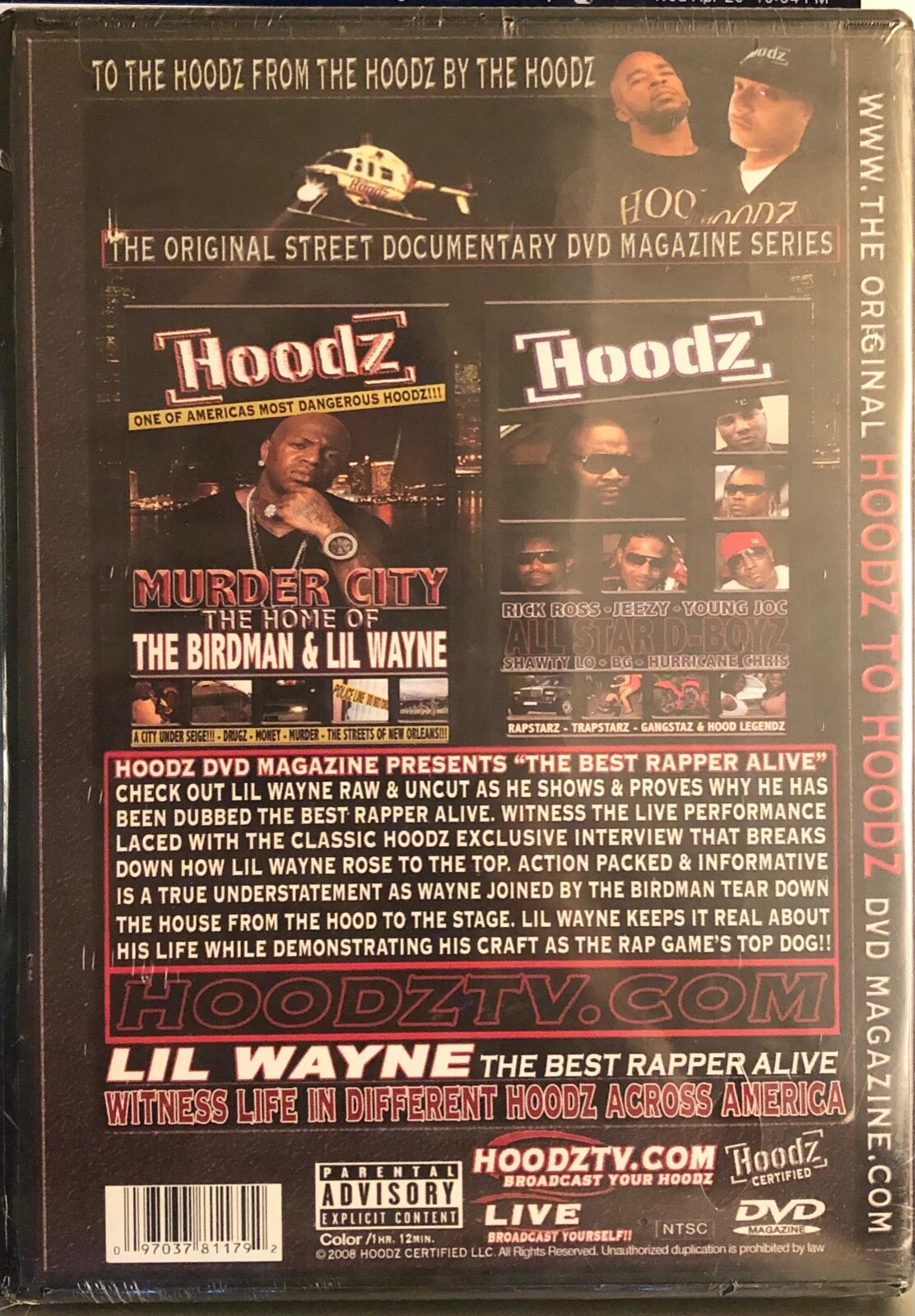 Lil Wayne - Hoodz DVD: The Best Rapper Alive (2008, Factory Sealed) 72 ...