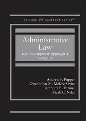 Administrative Law: A Contemporary - Hardcover, by Popper Andrew; McKee ...