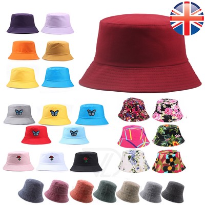 Van Der Linn Fisherman Bucket Hat Cotton Adult Men Women Plain Pattern ...