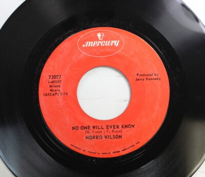 Country 45 Norro Wilson - No One Will Ever Know / Do It To Someone You ...