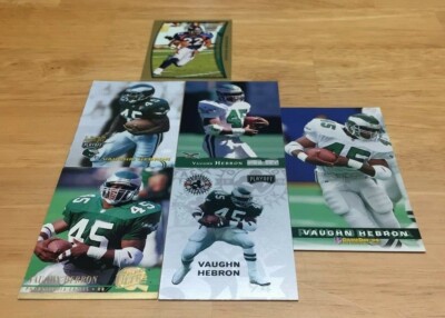 Vaughn Hebron Lot Of 6 Football Cards Philadelphia Eagles RB Broncos VA ...