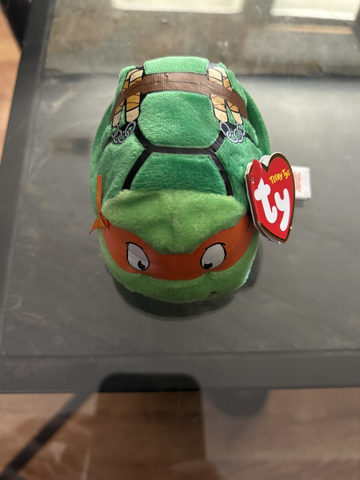 TY MICHELANGELO TURTLE W/ORANGE MASK *TMNT* 3” TEENY TYS-STACKABLE ...
