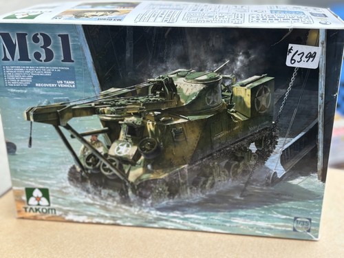 TAKOM # 2088 1/35th SCALE U.S.ARMY M-31 TANK RECOVERY VEHICLE MODEL KIT ...