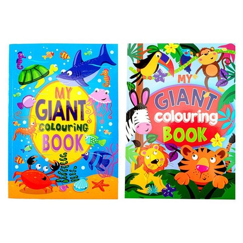 2PK Kids Giant Colouring Books Fun Relaxing Creative Stimulating 20.5cm ...