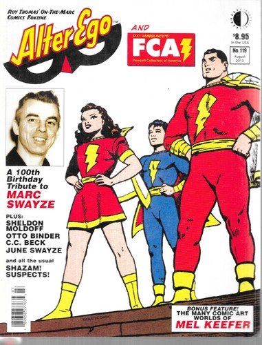 ALTER EGO Volume 3 No.119 August 2013 unread MEL KEEFER MARC SWAYZE ...
