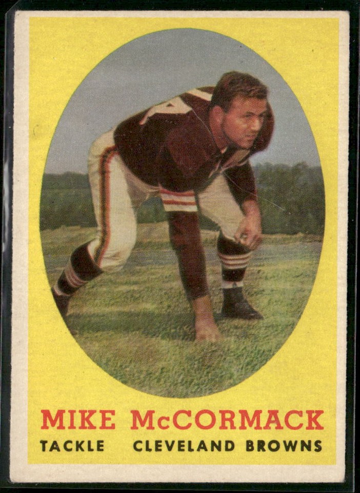 1958 Topps #59 Mike McCormack EX/EX-MT 3006995 | eBay