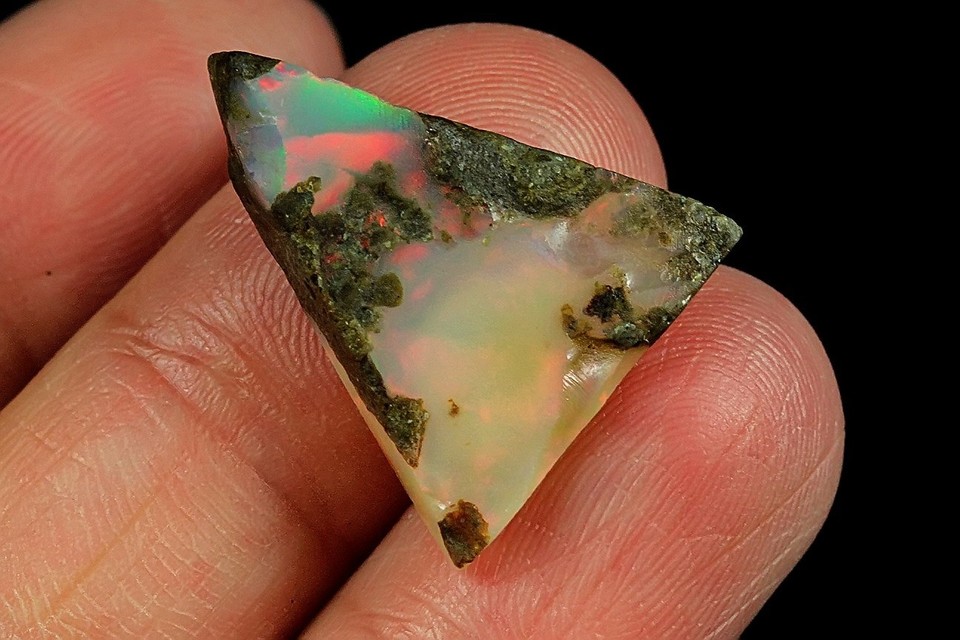 6.7Ct African Crystal Opal Play Of Color Facet Cut QSL637 | eBay