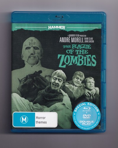 Hammer PLAGUE OF THE ZOMBIES Blu-Ray/DVD (Region B) *Will NOT Play U.S ...