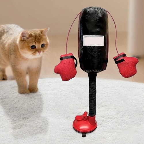 11.5In KONG Connects Punching Bag Interactive Bat A Bout Catnip Cat Toy ...