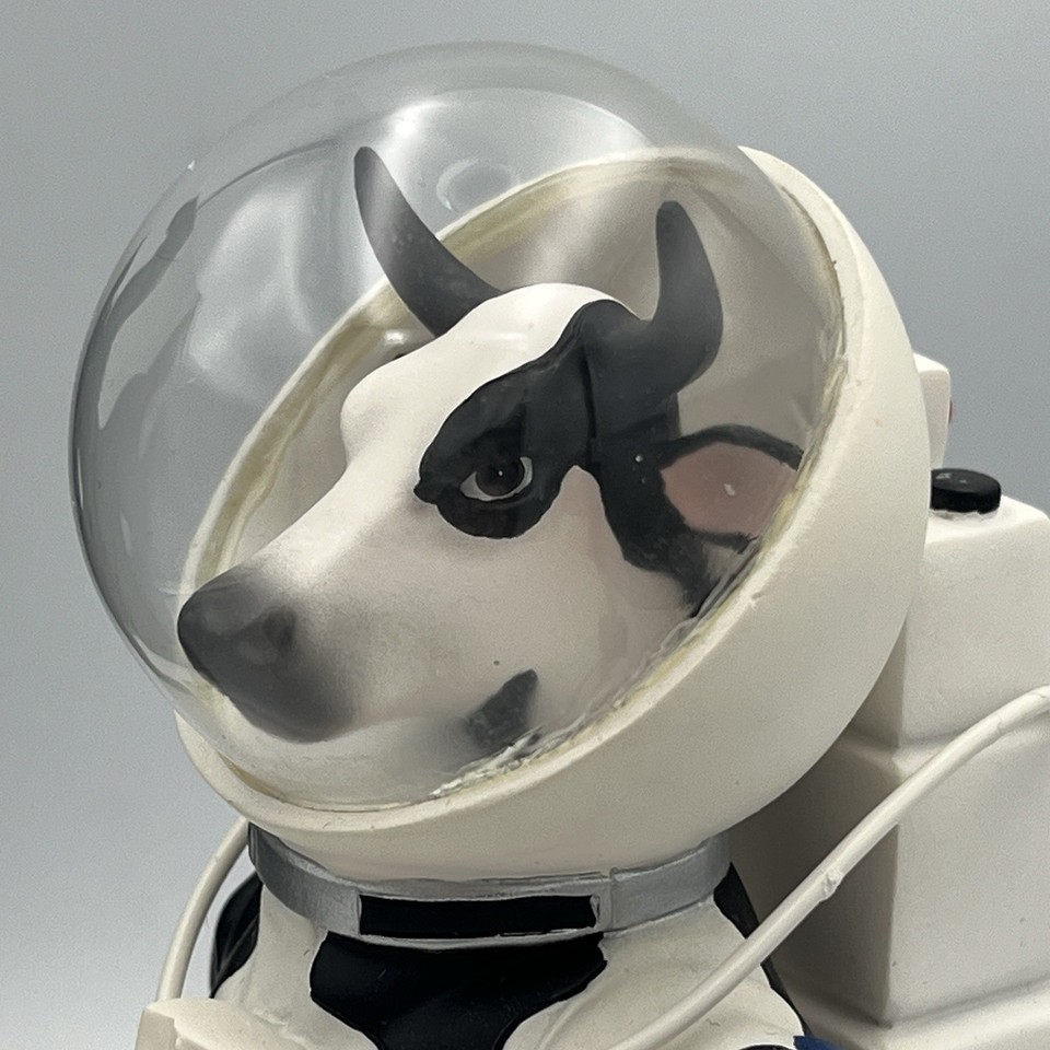Cow Parade Moonwalking Cow Astronaut Figurine Houston We Have Landed ...