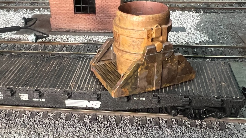 HO Scale Steel Mill Ladle / Cauldron – Flat Car Wagon Load (2 ...