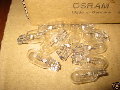 12 VOLT 12v T10 5w 501 OSRAM QUALITY CAR AUTO CAPLESS WEDGE BULB LAMP ...