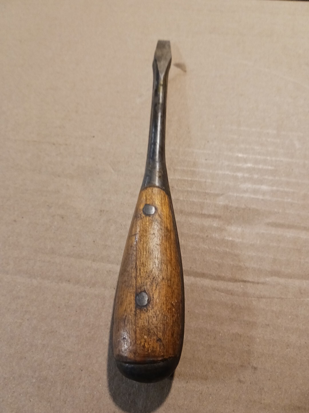 Irwin Wood Inlaid Handle Screwdriver Flat Tip | eBay