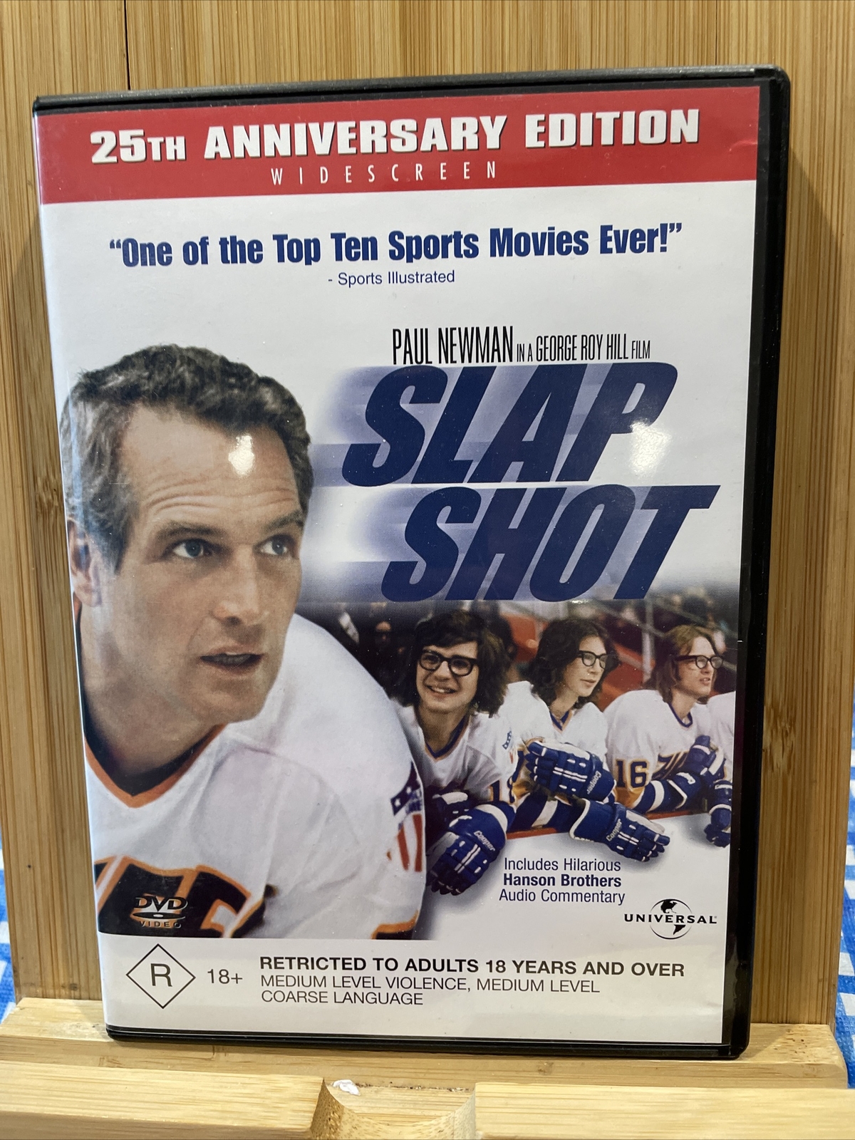 SLAP SHOT DVD 25TH ANN EDITION PAUL NEWMAN REGION 4 5021456219704 ...