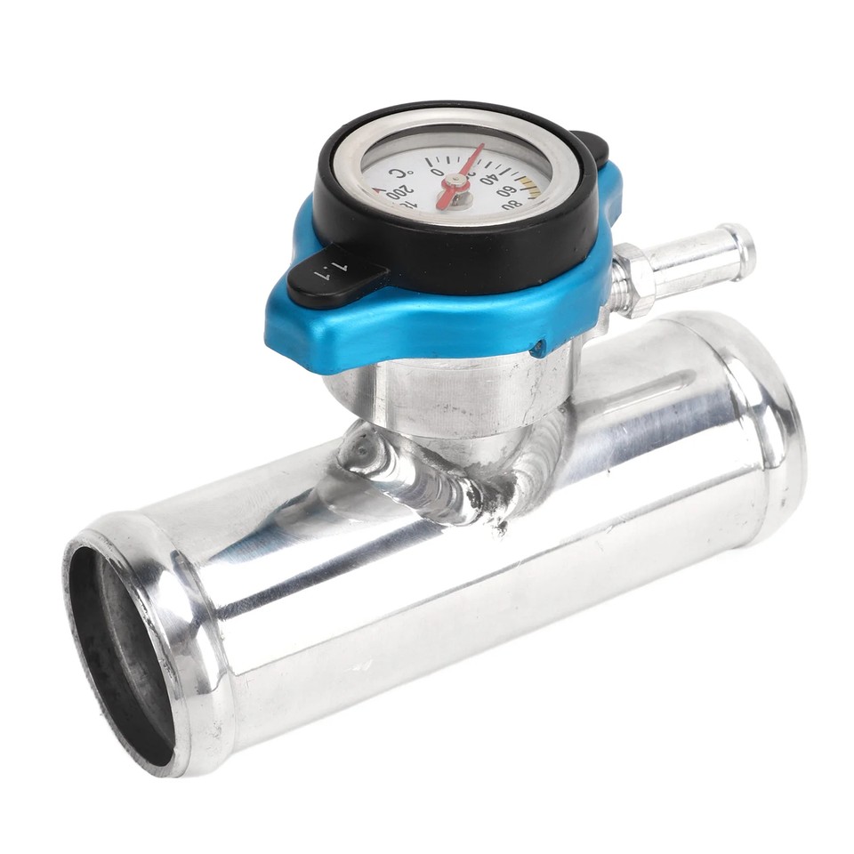 Radiator Inline Filler Neck Coolant Pipe Filler Neck Polished 38mm with ...