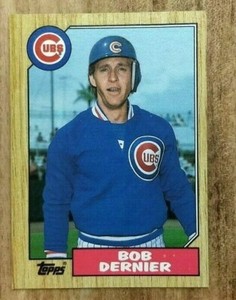 1987 TOPPS BOB DERNIER CARD#715 MINT CHICAGO CUBS PHILADELPHIA PHILLIES ...
