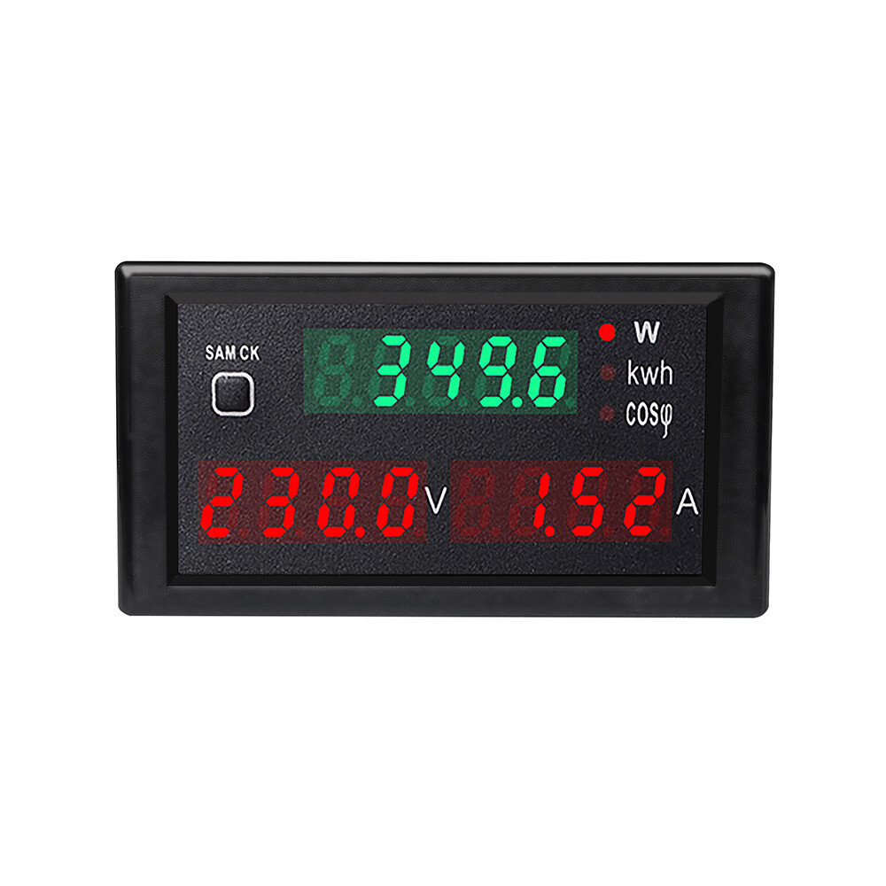 Smart AC Voltage Current Meter Power Monitor Factor Detector w ...