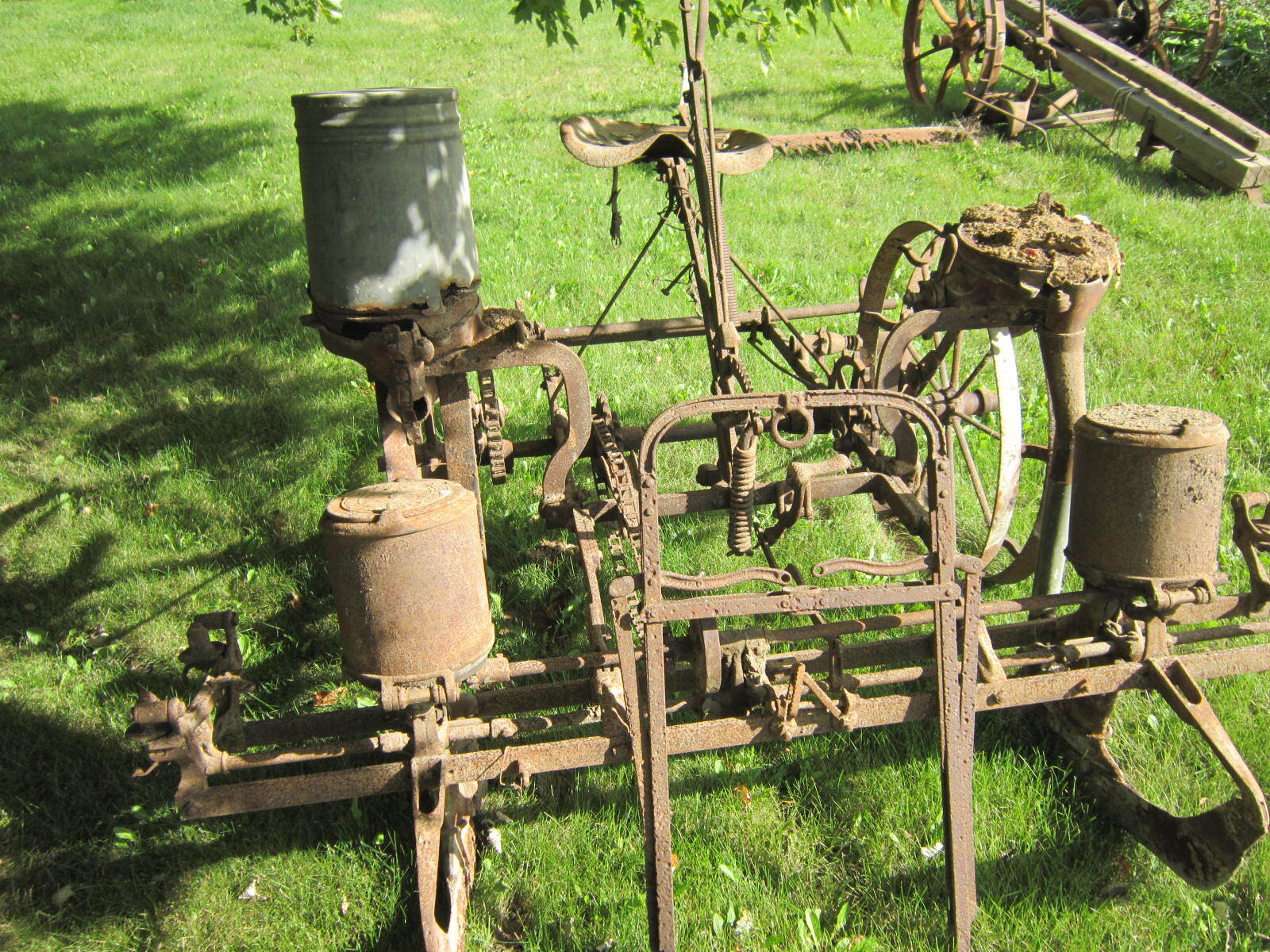 VINTAGE 2 HORSE DRAWEN 2 ROW CORN PLANTER | eBay